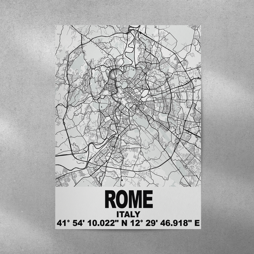 Affiche Carte Rome – Dizygn